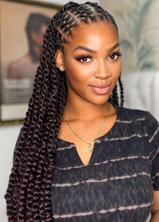 42 Beautiful Passion Twists Hairstyle Ideas on Natural Hair - Happily Curly
