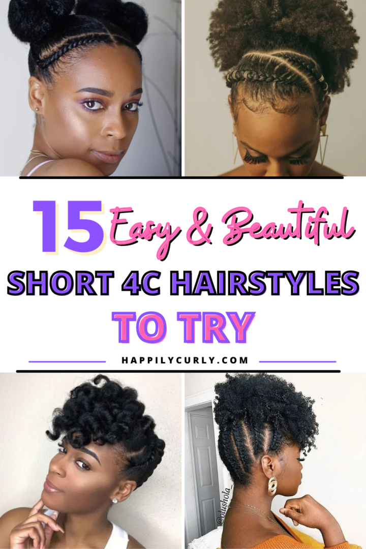 15 Easy & Beautiful Short 4c Hairstyles To Try - Happily Curly