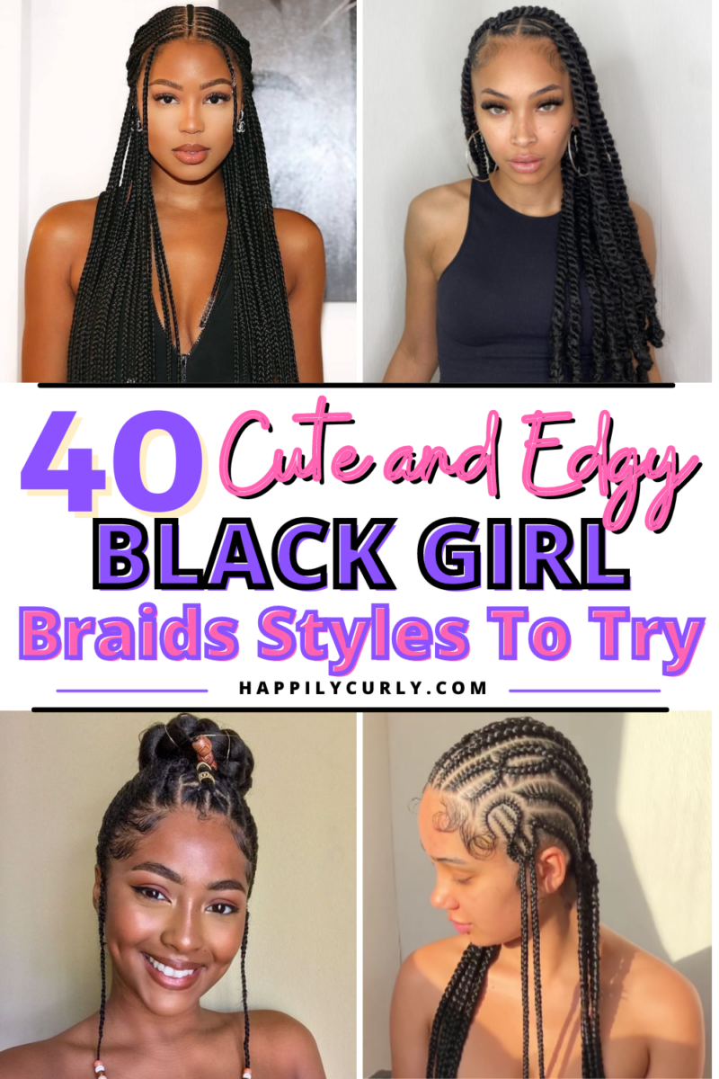 40 Cute & Edgy Black Girl Braids Styles To Try - Happily Curly